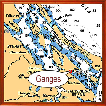 Nautical Miles From/To Ganges, Saltspring Is.