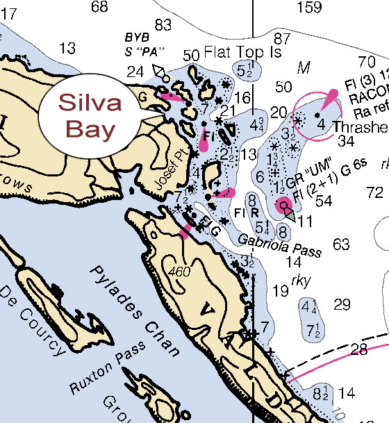 Nautical Miles From/To Silva Bay, Gabriola Is.