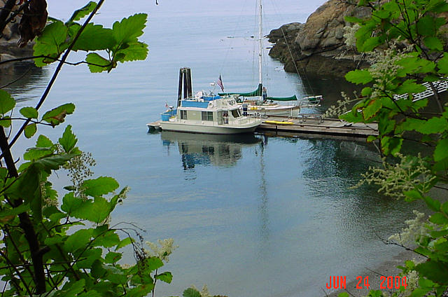 On the Dock at Matia Island